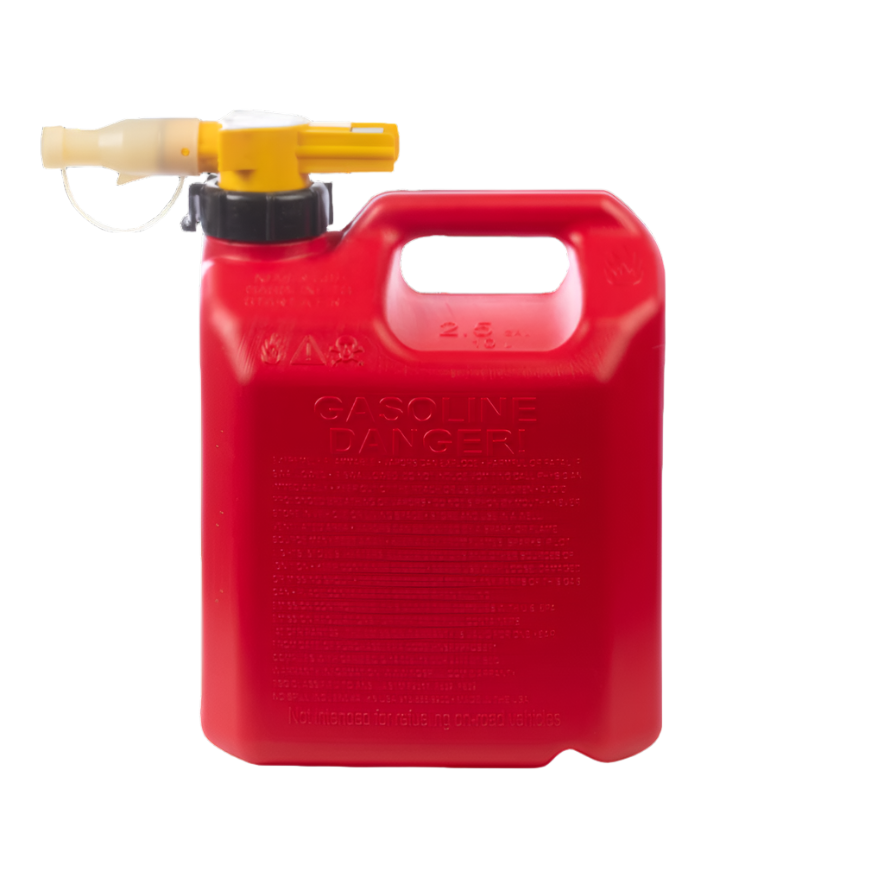 2.5 Gallon Gasoline Can – No-Spill